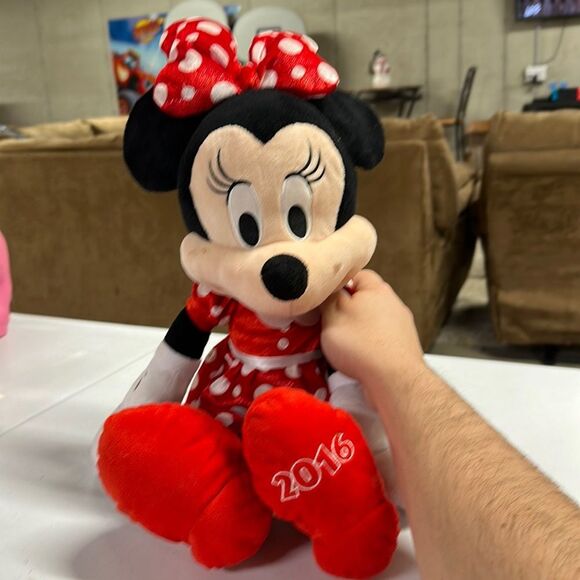 Disney | Toys | Disney 22 Authentic Red Minnie Mouse Plush Toy | Poshmark